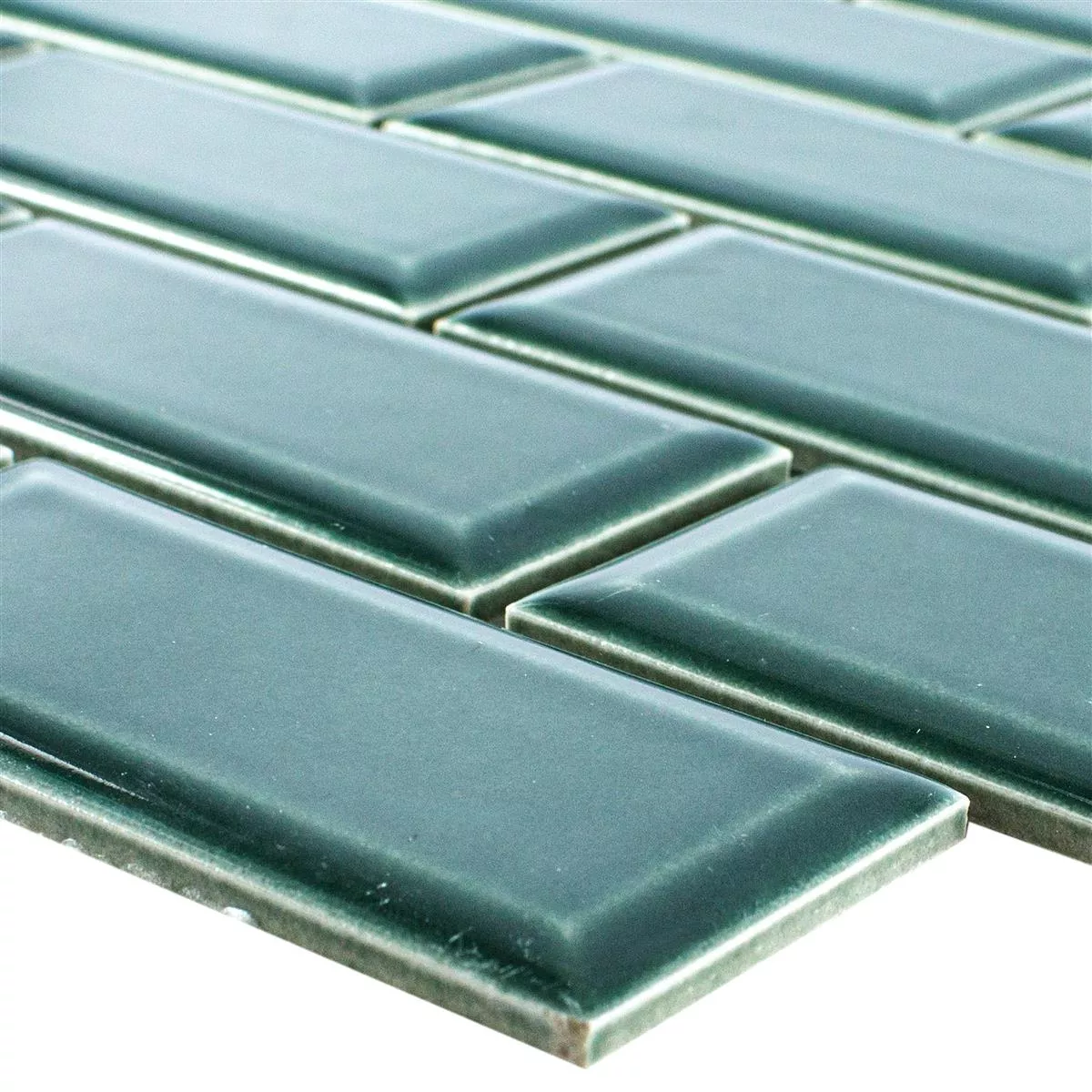 Céramique Mosaïque Carrelage StPauls Metro Avec Facette Vert