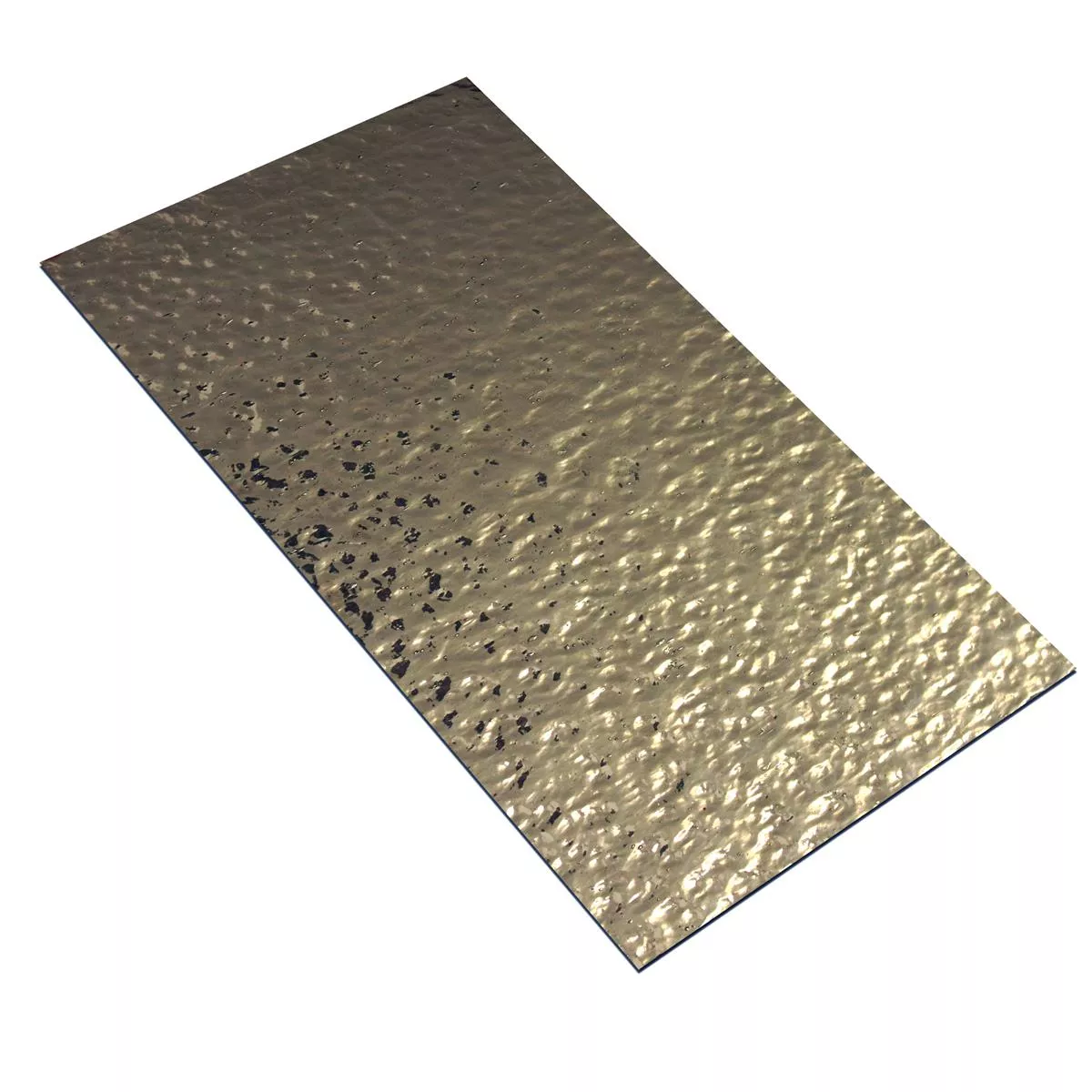 Metro Verre Carrelage Mural Subway Brown Mirage Corrugated 7,5x15cm