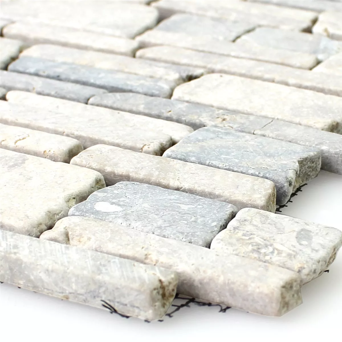 Marbre Brick Mosaïque Carrelage Uni Grey - DS33393