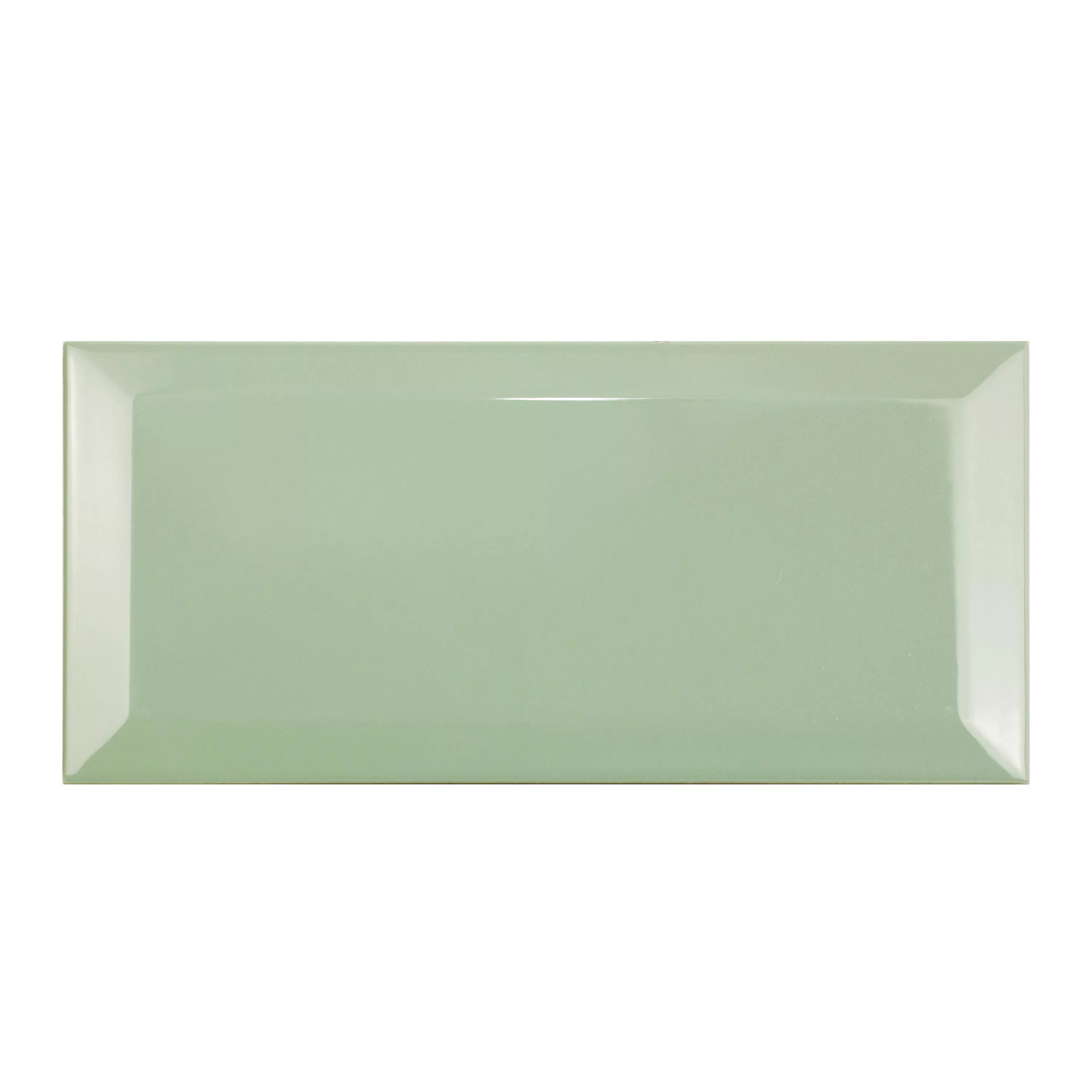 Metro Carrelage Mural Brasilia Avec Facette 7,5x15x0,7cm Verde